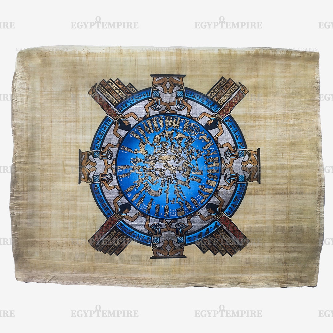 Ancient Egyptian Astrology & Ancient Zodiac Signs, 15"x11" Handmade ...