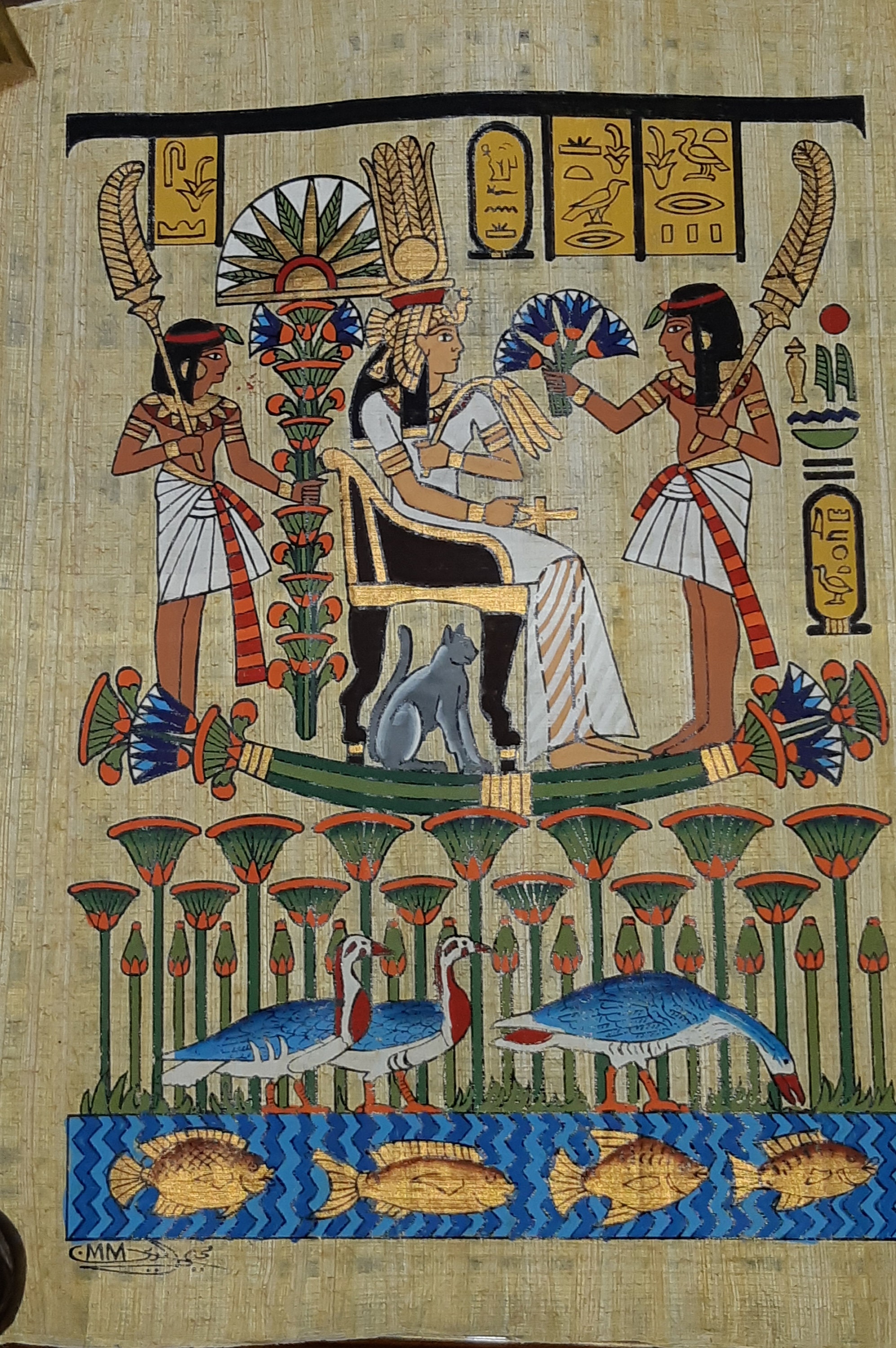 Queen Nefertari Journey on the Nile Handmade & Hand Painted Egypt ...
