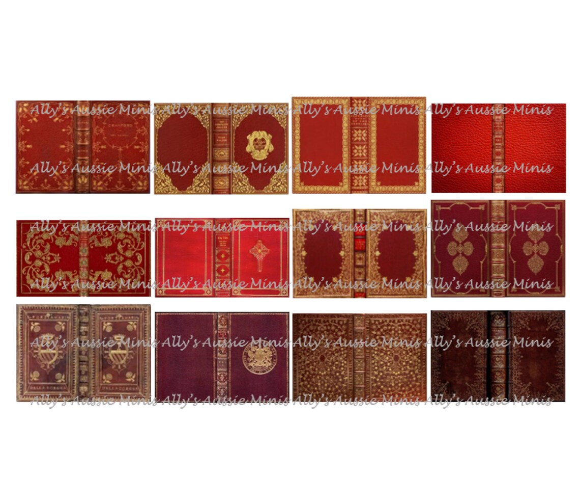 1:6 PDF 60 Printable Miniature Book Covers | Etsy
