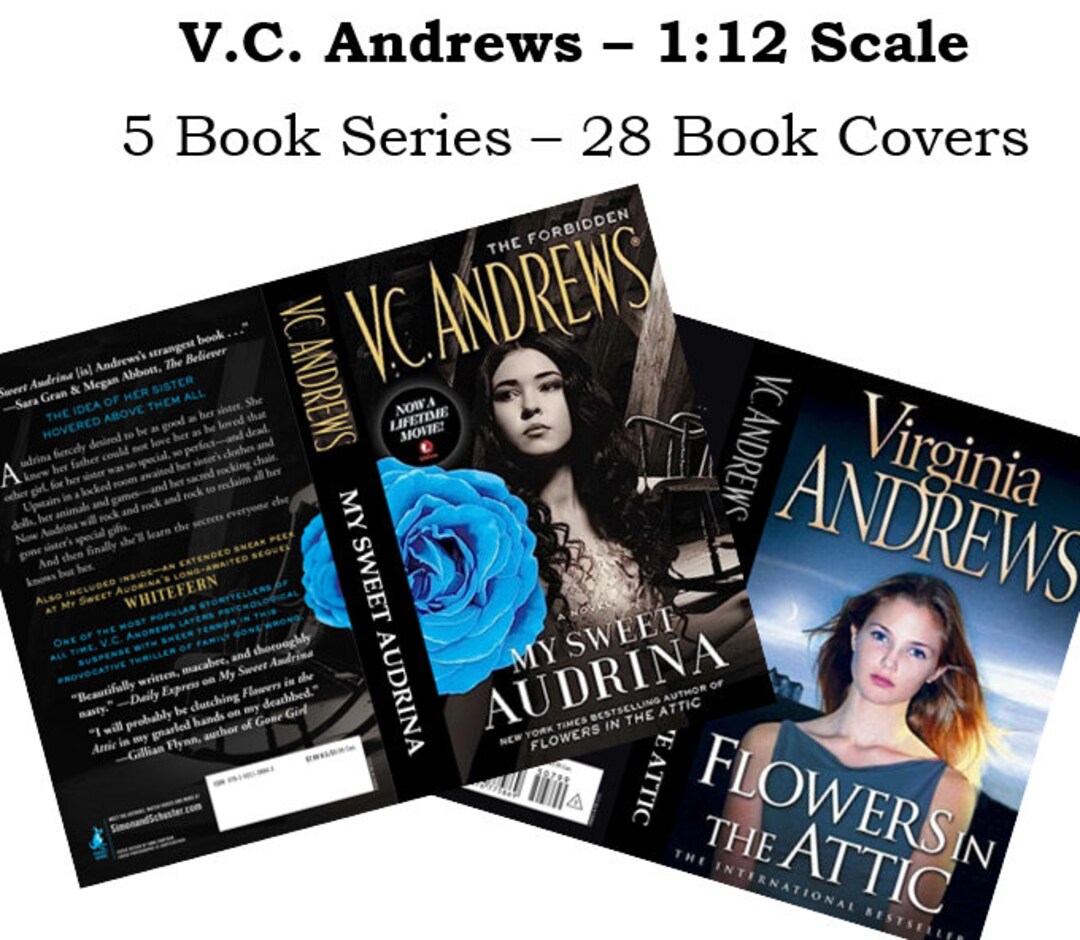 1:12 Scale PDF – 28 V.C. Andrews Miniature Book Covers - Etsy