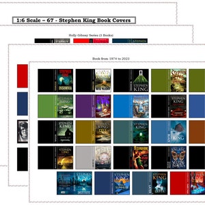 1:6 Scale - 67 - Stephen King Book Covers - Etsy