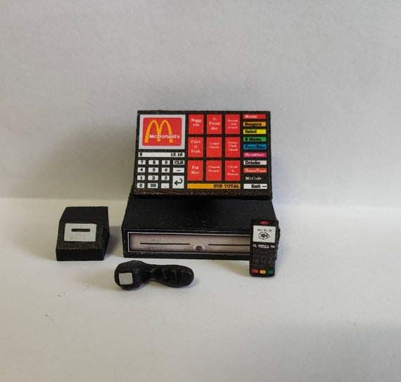 1:12 Miniature Cash Register modern POS System - Etsy