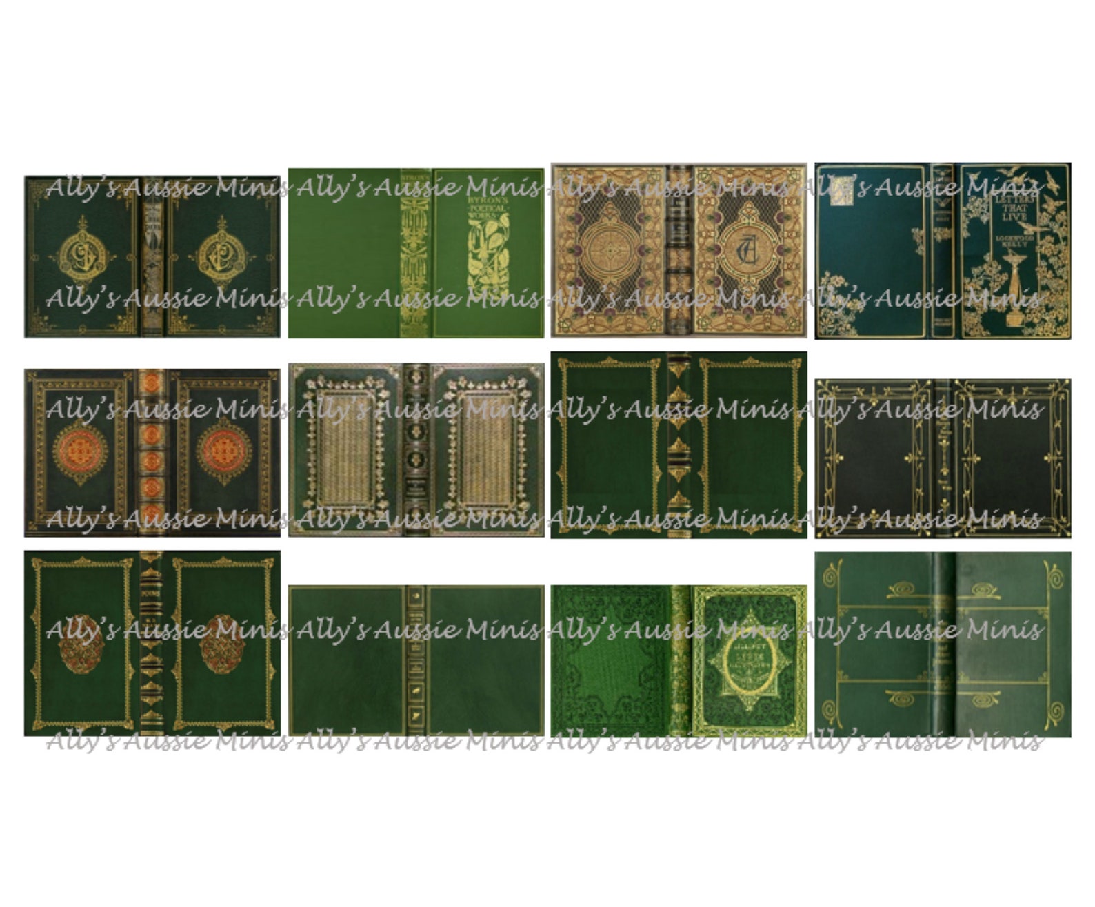 1:6 PDF 60 Printable Miniature Book Covers | Etsy