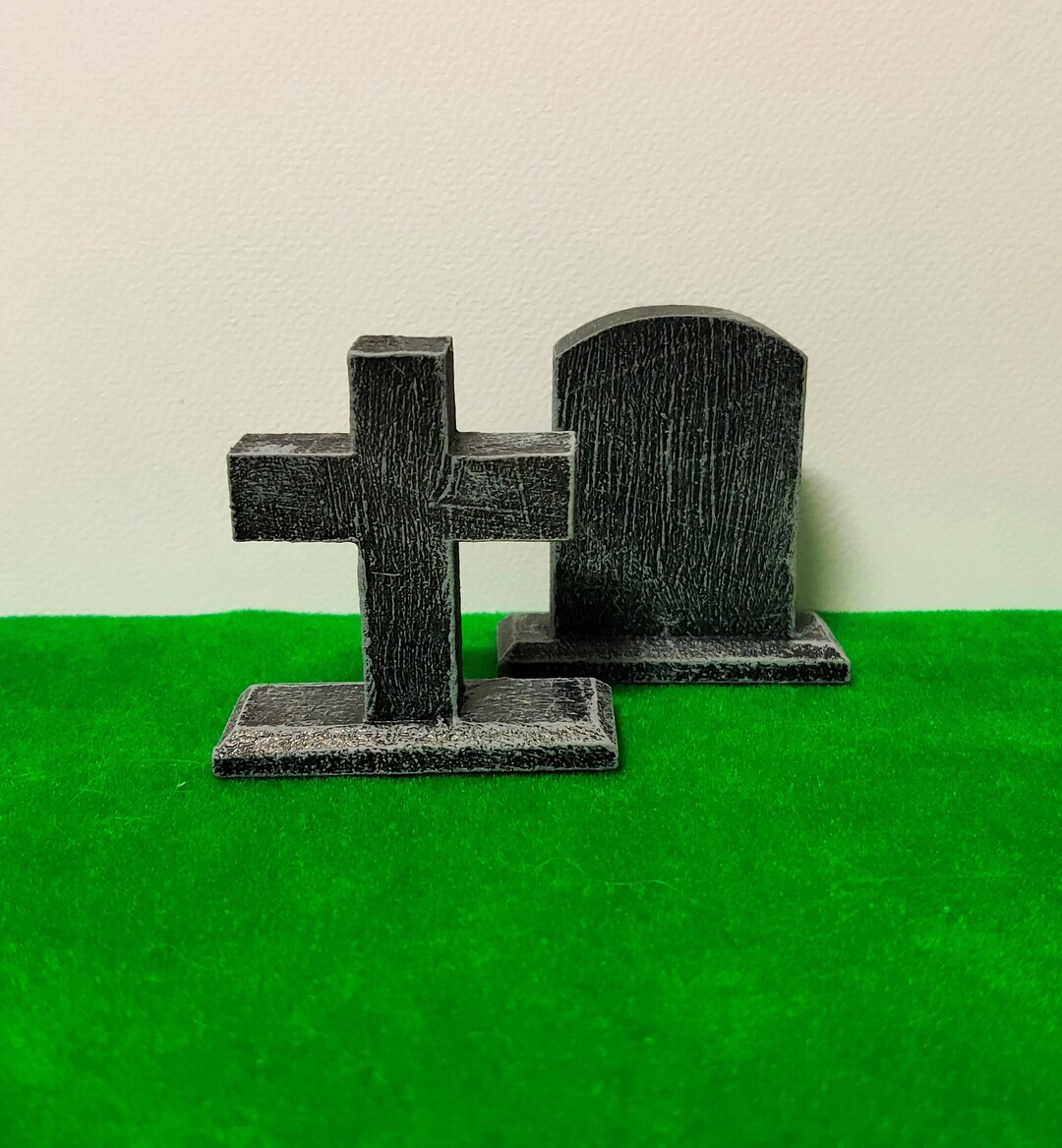 1:12 - Miniature Tombstone - Plain Black - Etsy