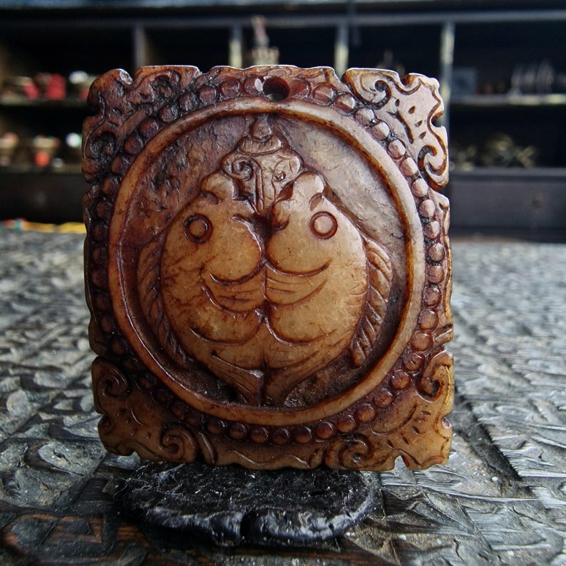 Tibetan Antique Kapala Skull Amulet/necklace | Prayer Beads, Old Bodhi ...