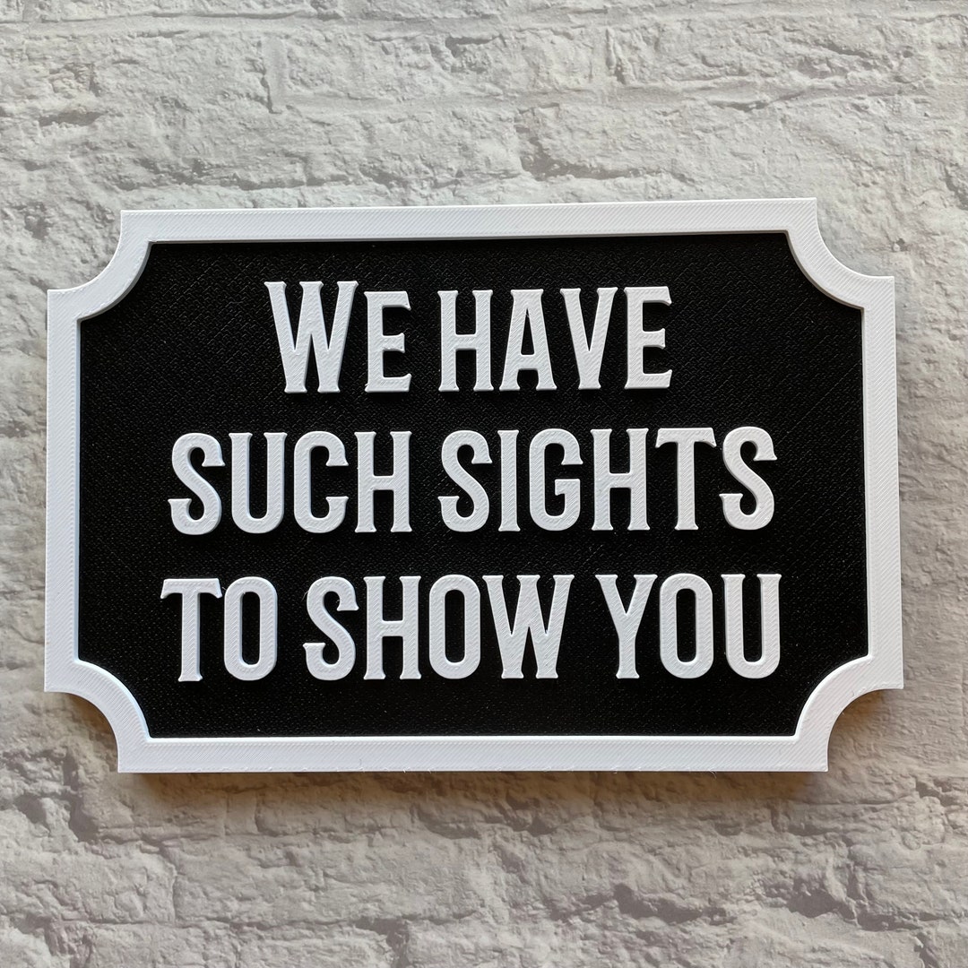 We Have Such Sights to Show You Hellraiser Sign Wall Hanging / Goth ...