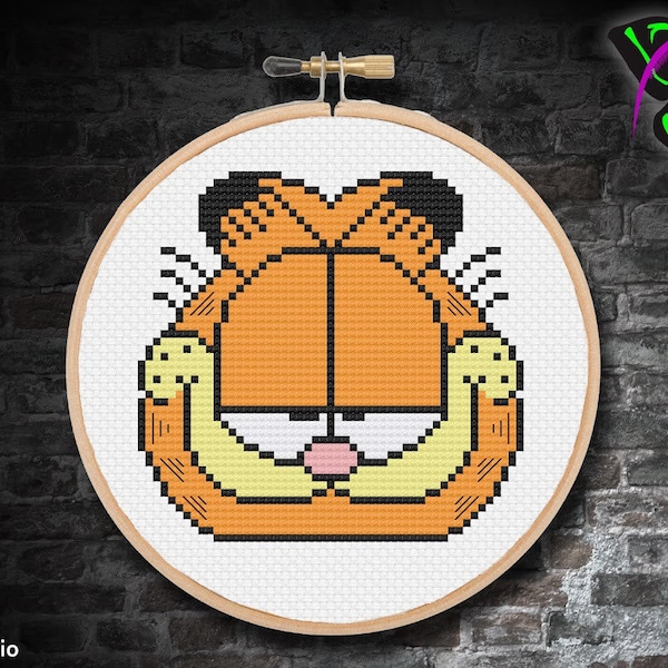 Garfield Cross Stitch - Etsy