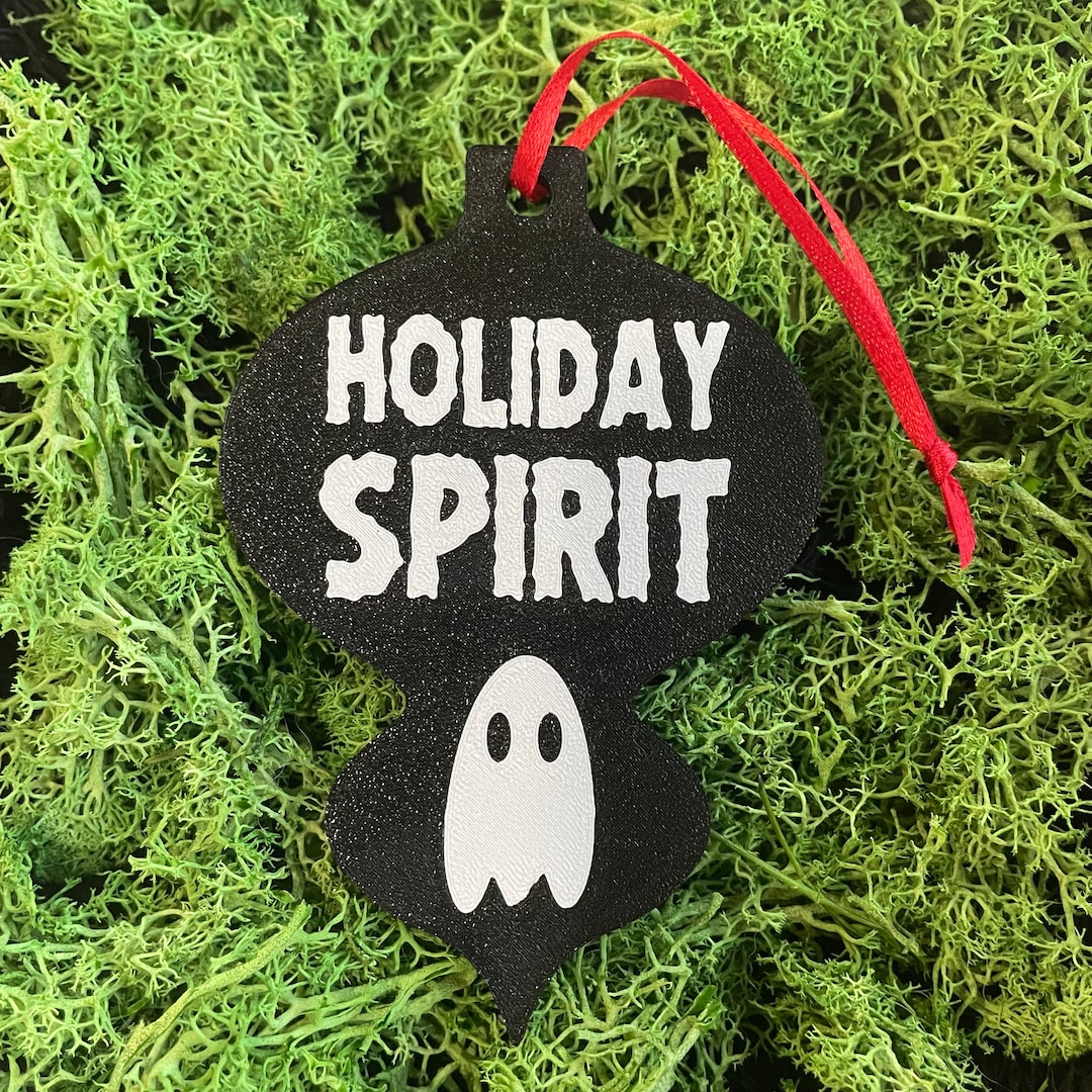 Holiday Spirit Ornament / Holiday Christmas Tree Decor - Etsy