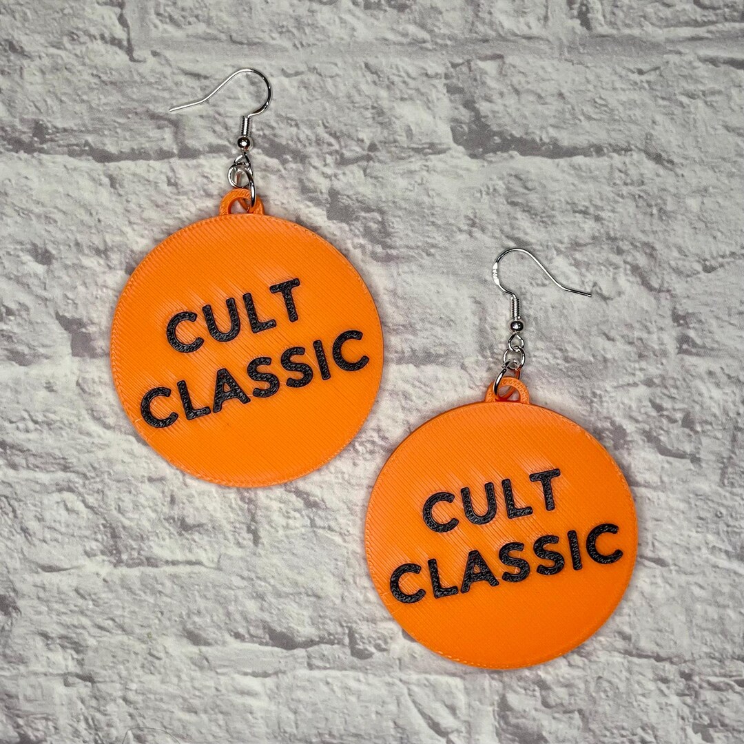 Cult Classic VHS Sticker Earrings / Statement Earrings / 3D Printed - Etsy