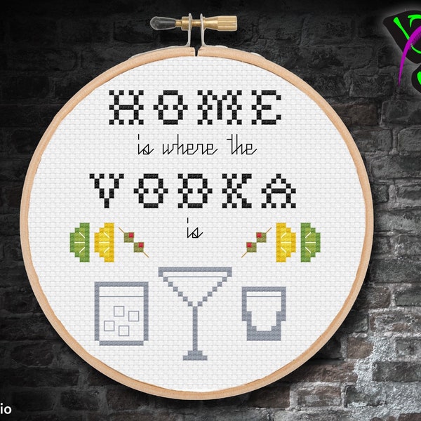 Vodka Cross Stitch Pattern - Etsy