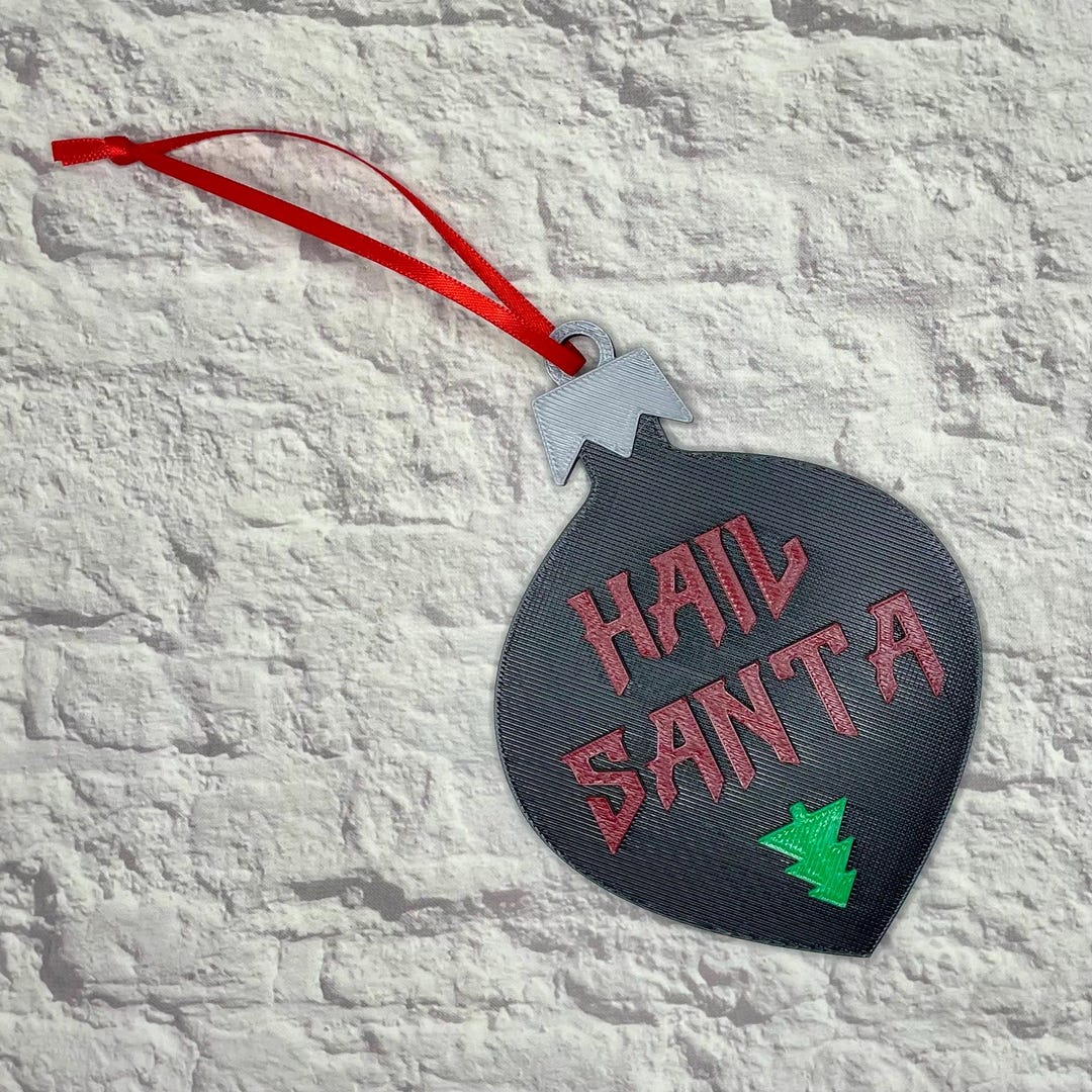 Hail Santa Ornament 3D Printed - Etsy