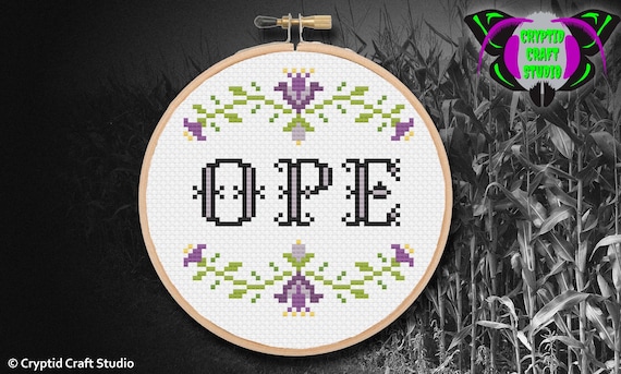 Ope Cross Stitch Pattern / Digital PDF | Etsy