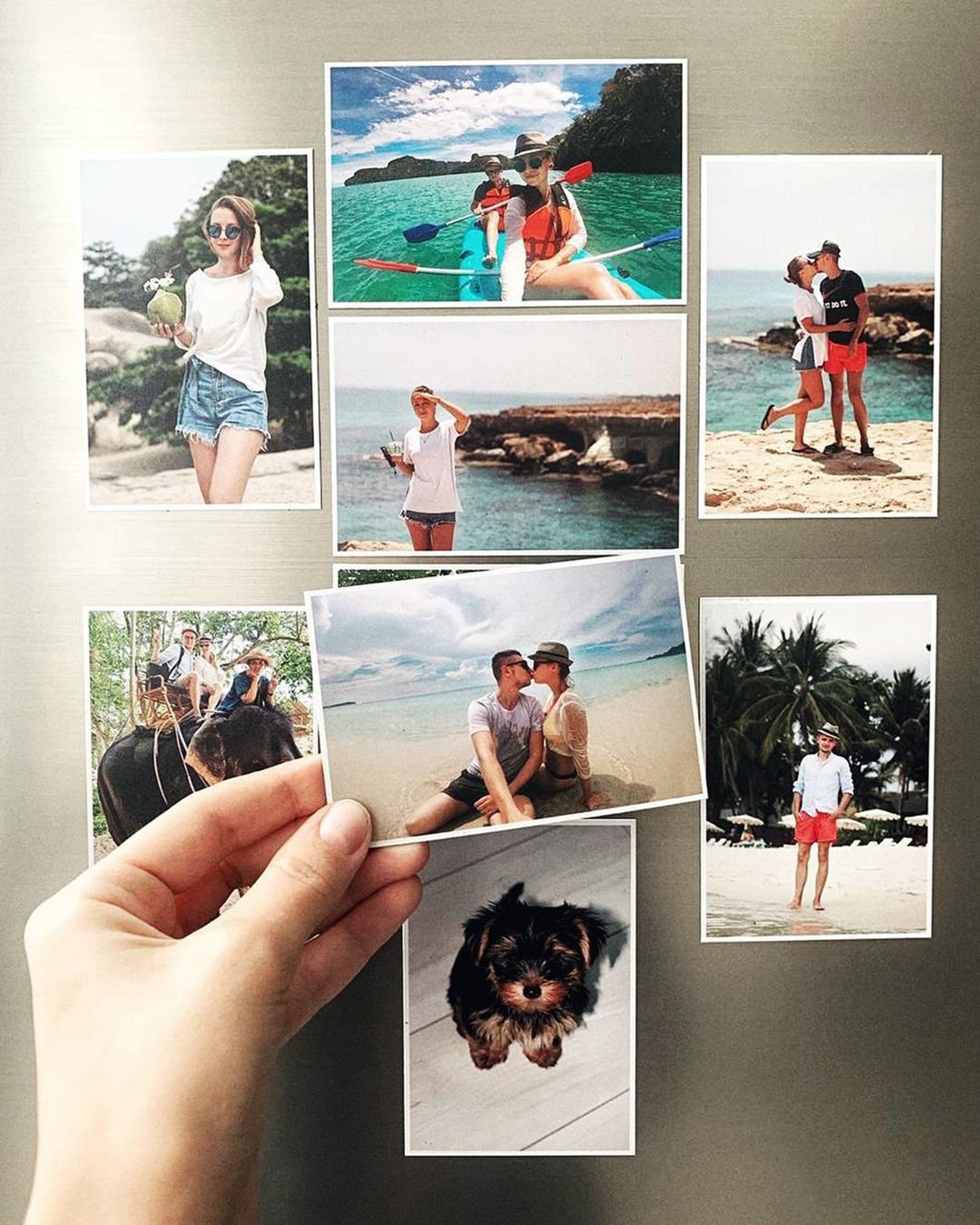 Custom Picture Magnets, Personalised Magnet Collage Set, Save the Date ...