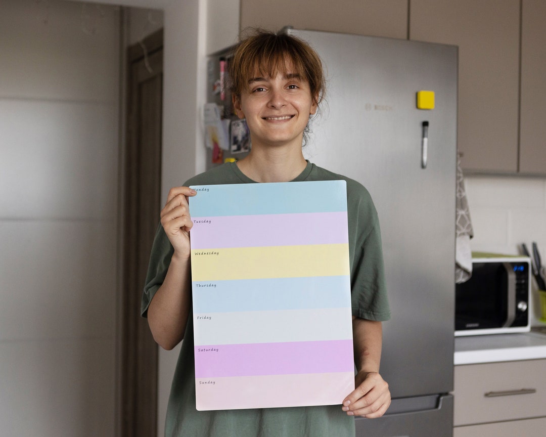 A3 Large Weekly Planner, Fridge Magnet, Dry Erase Calendar, Daily ...