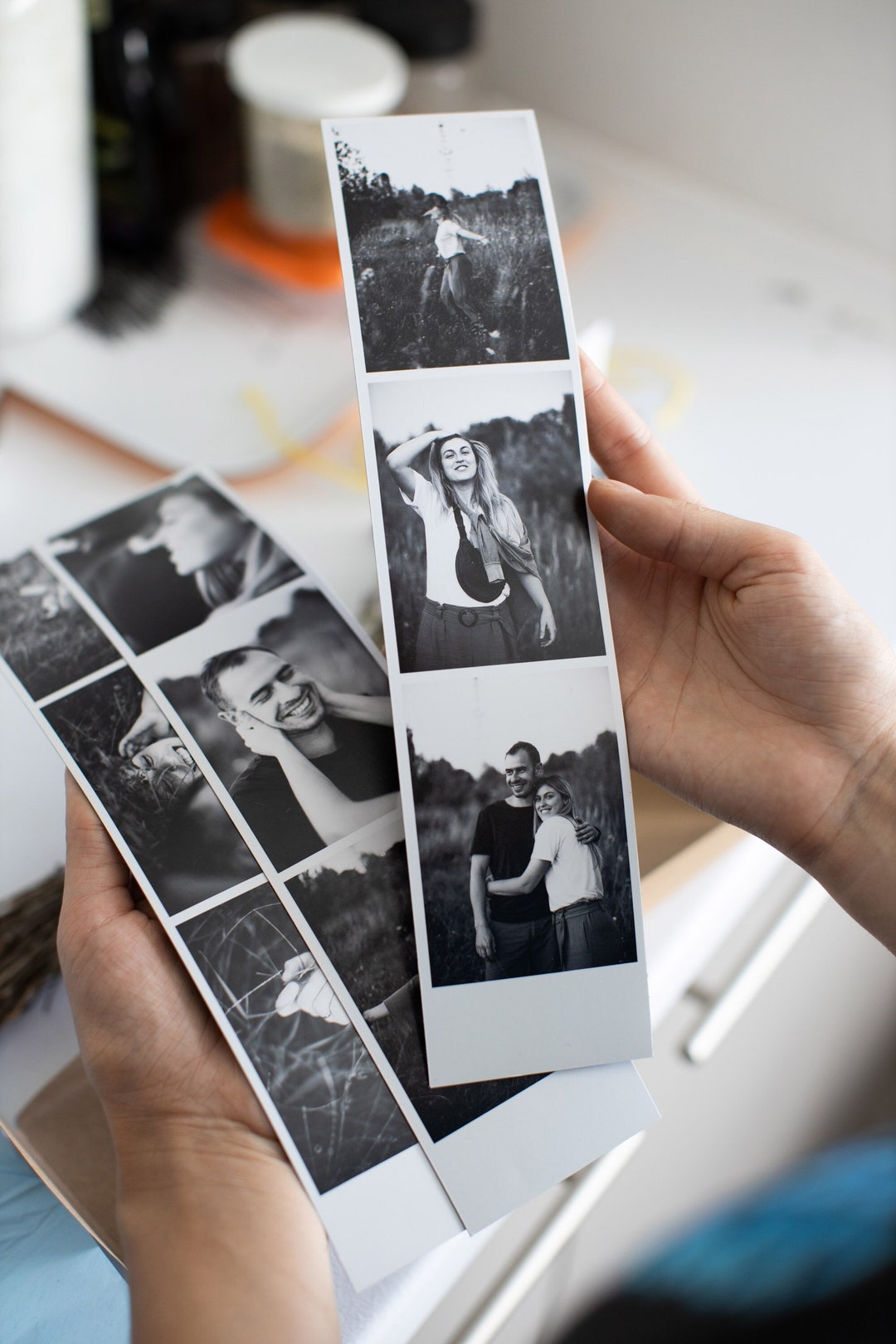 Personalised Photo Strip, Unique Save the Date, Custom Photo Magnet ...