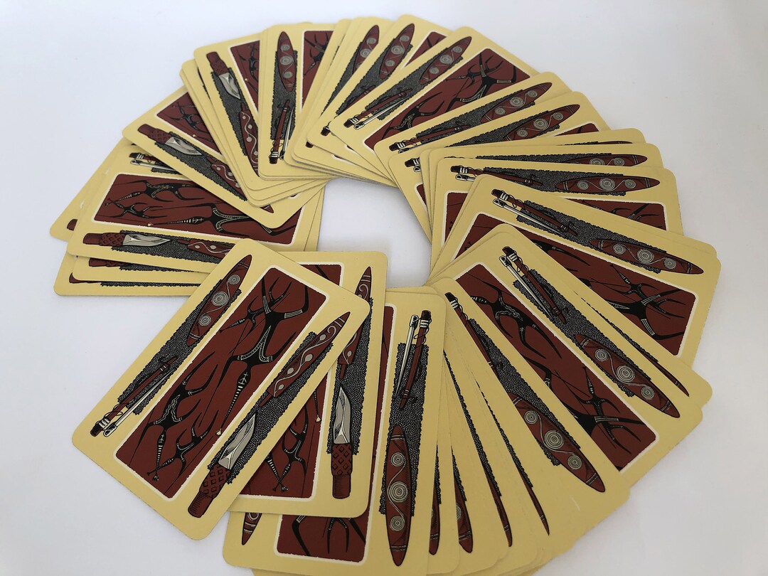 Vintage Complete Deck Playing Cards Indigenous Weapon by HUDSON ...