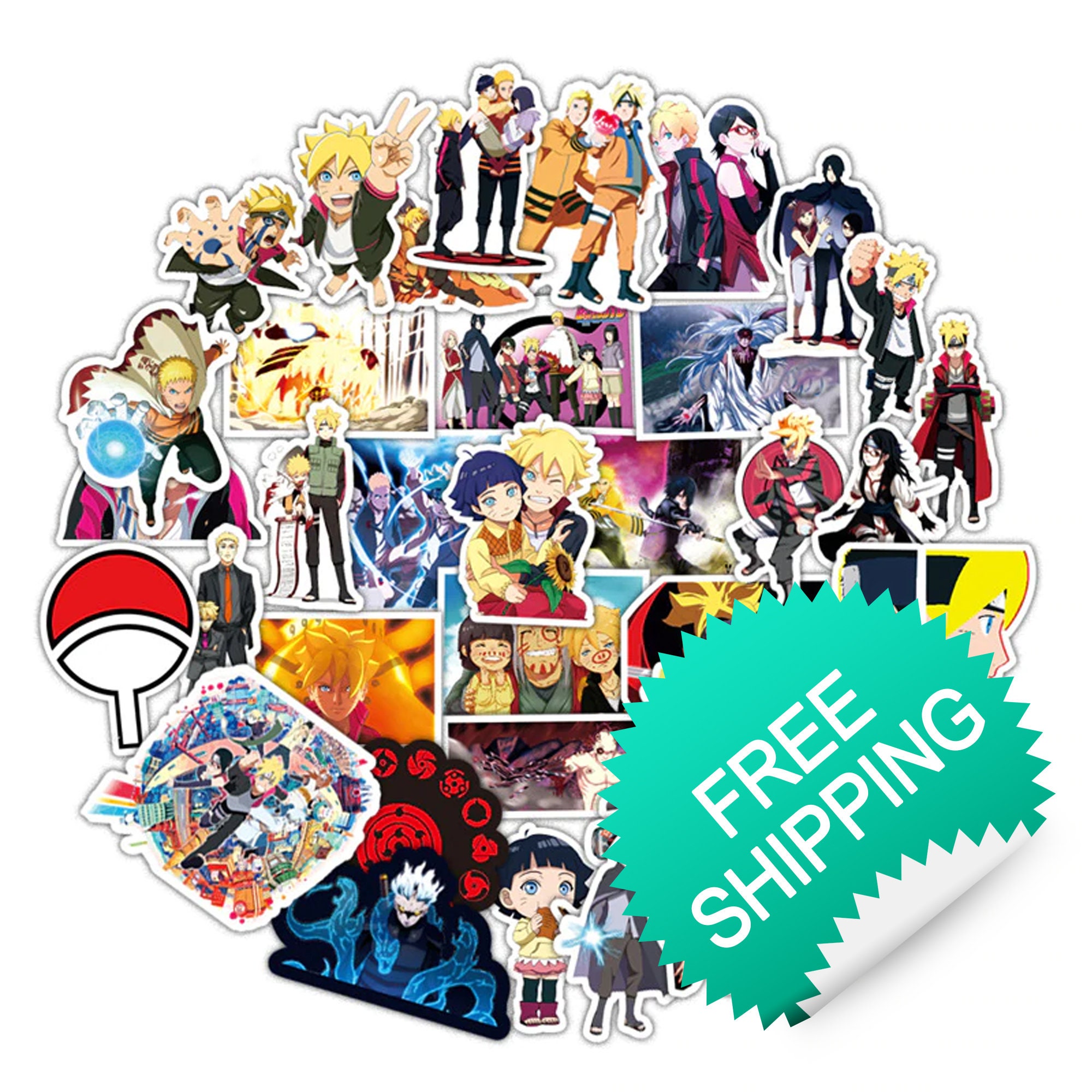50 Pcs Cute Anime Sticker Pack Stickers For Laptop Bike Etsy