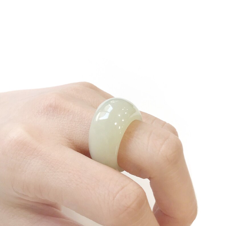 Natural Korean Jade Ring - Etsy