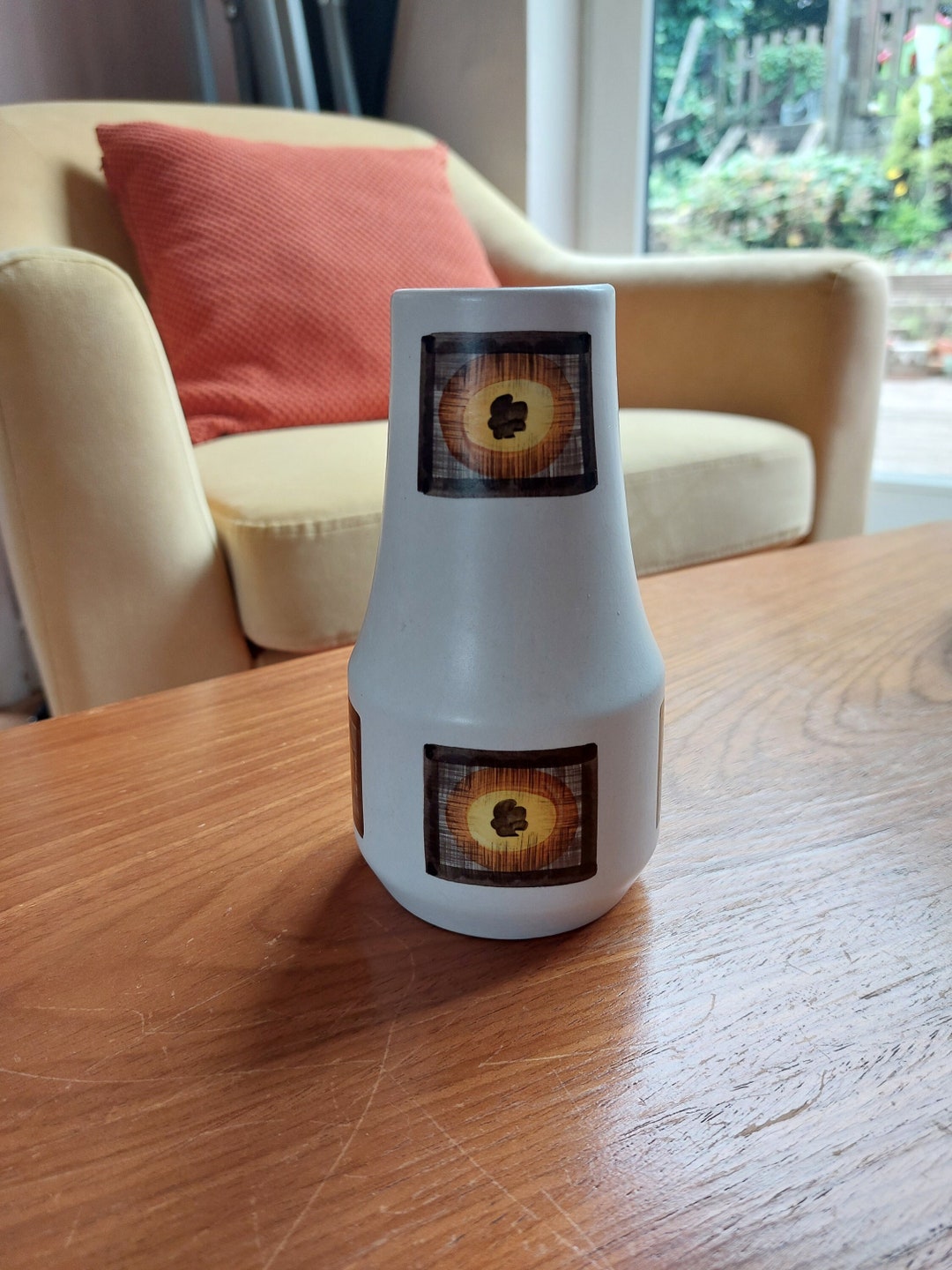Rare Edward Thomas Radford Hand Painted Vase. Art Deco Hand Decorated ...
