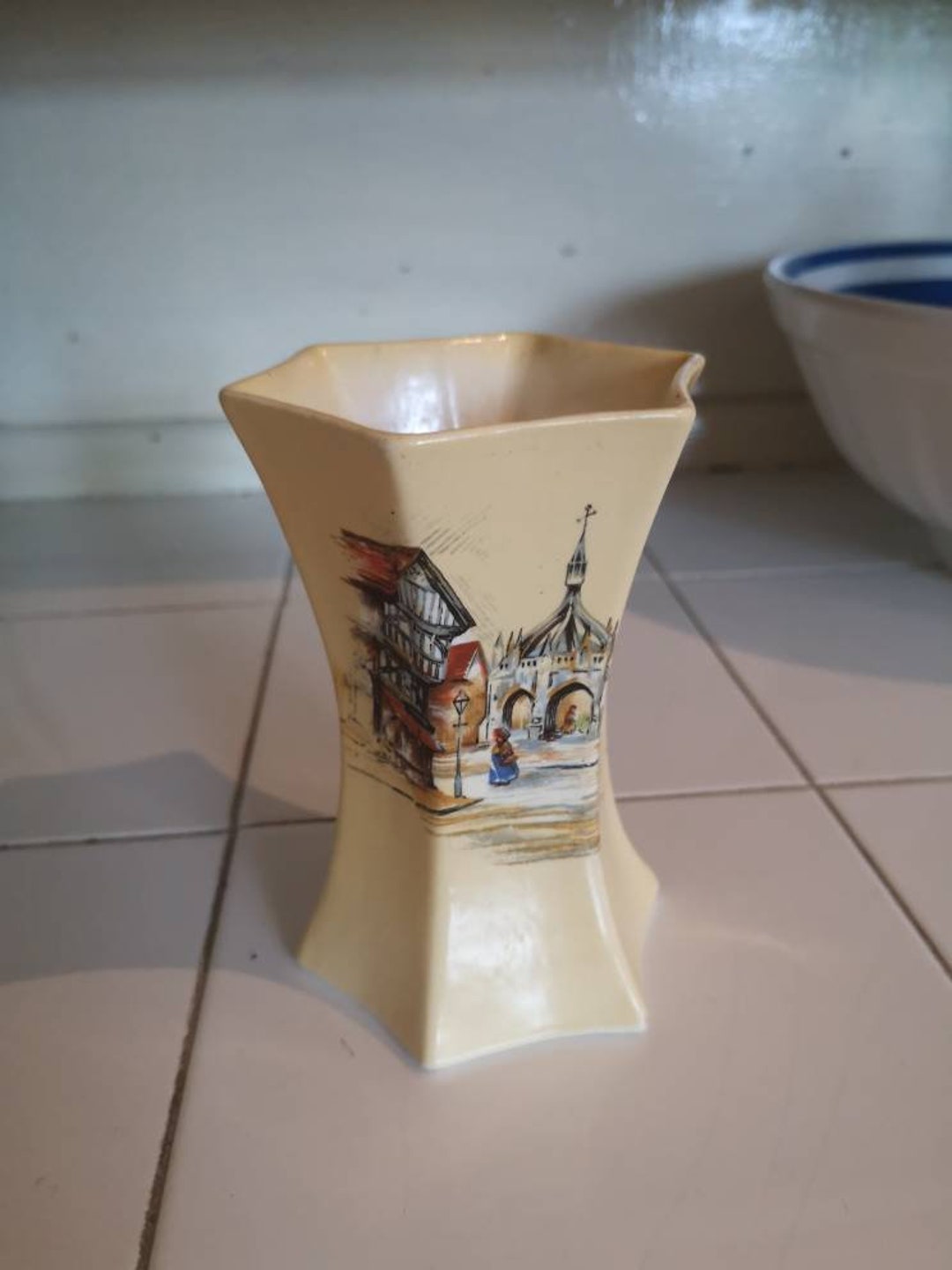 Antique Ceramic Lancaster and Sons Ltd Transfer Printed Posy Vase ...