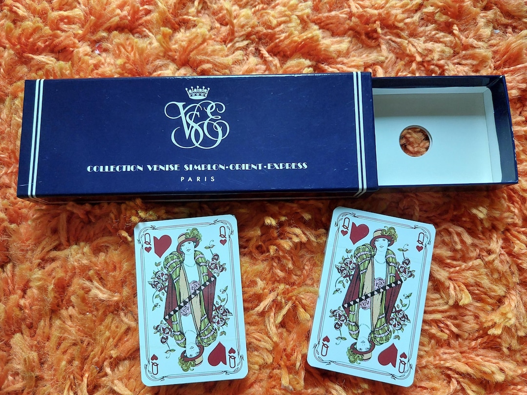 Luxury Vintage Orient Express Playing Cards. Orient Express Bridge Set ...