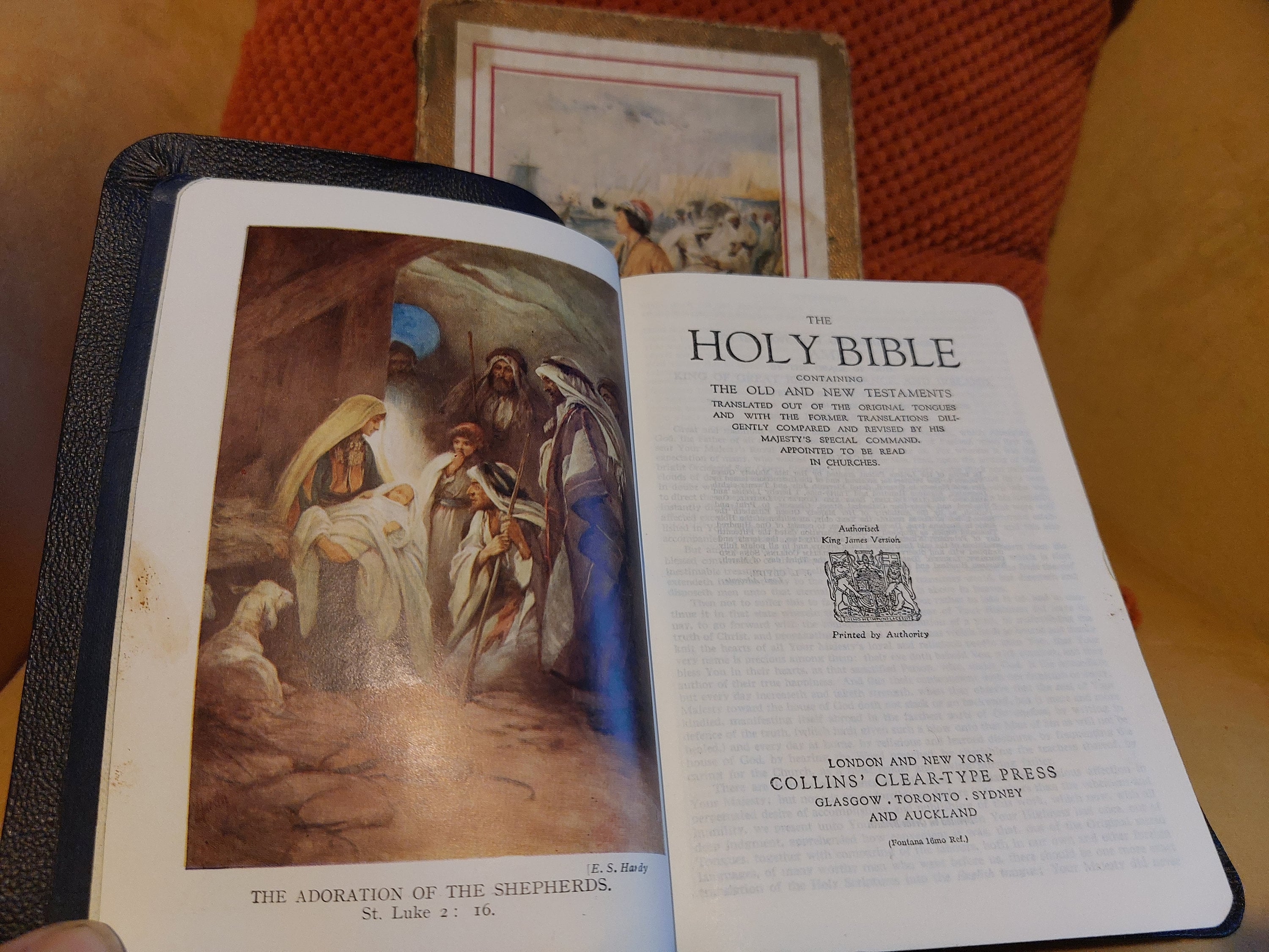 Vintage 1950s Collins Holy Bible Illustrated by E S Harding. Vintage ...