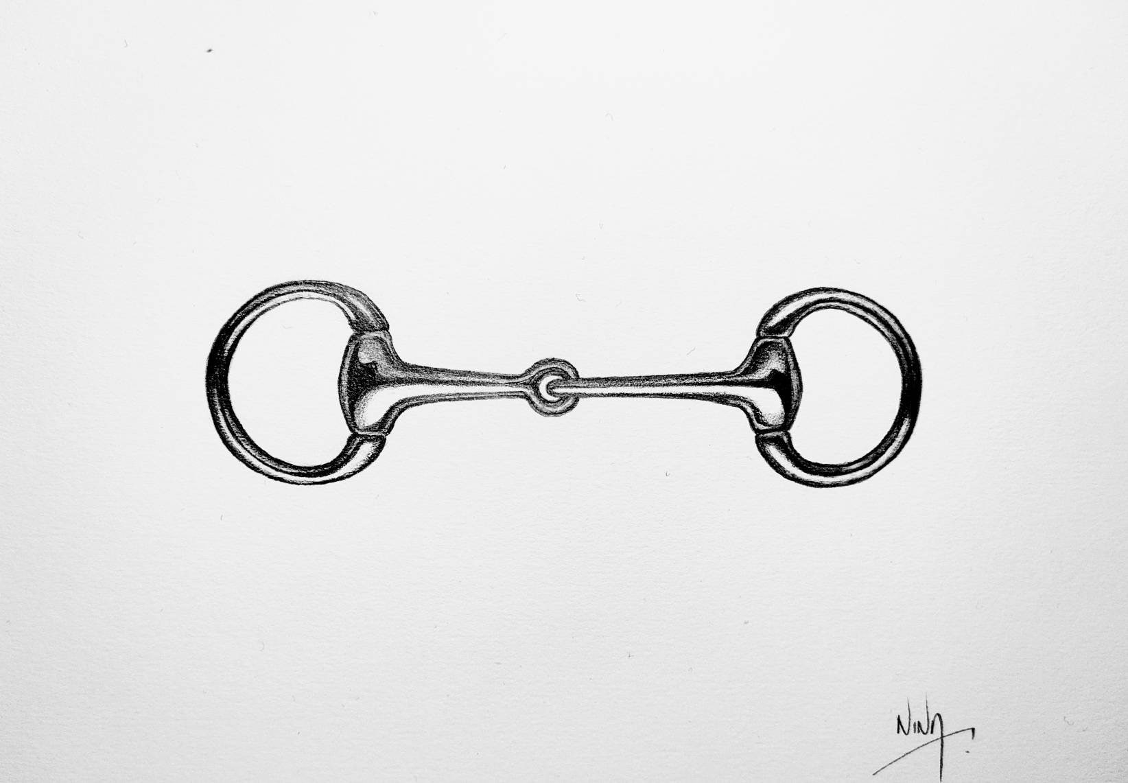 Snaffle Bit Drawing