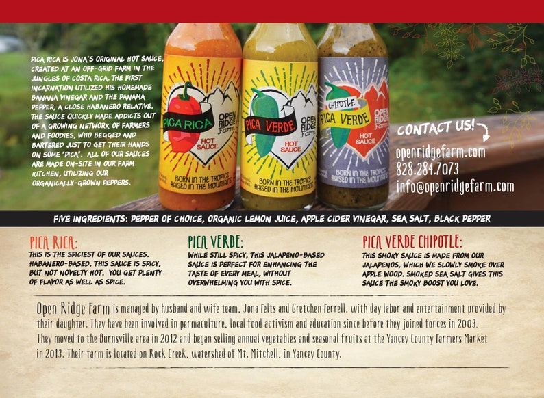 Full Case Trifecta - Open Ridge Farm Hot Sauce - Etsy