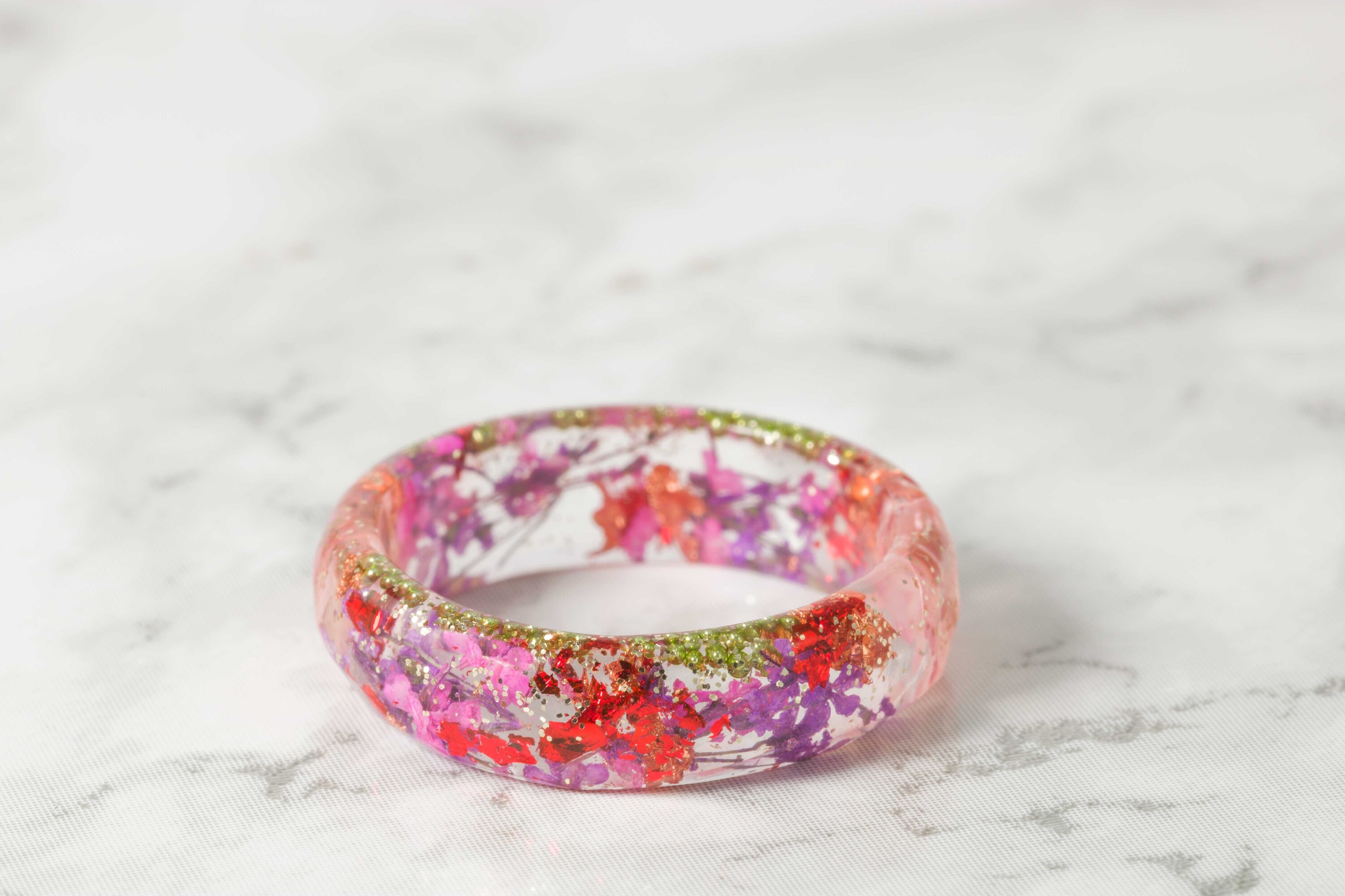 Resin Ring Real Flower Ring Dried Flower Ring Pressed - Etsy