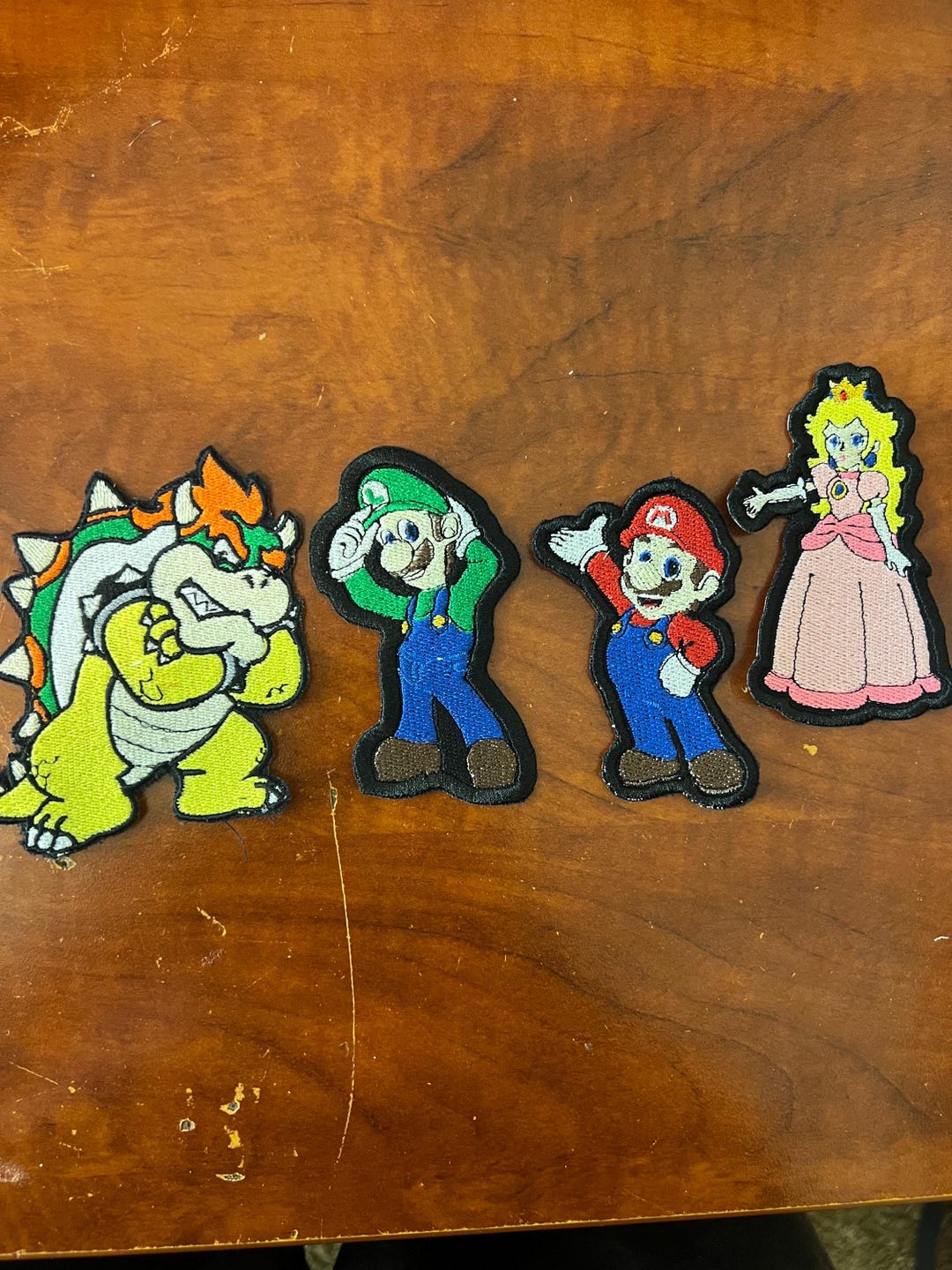 Luigi, Mario, Princess Peach, Bowser Iron on Patch - Etsy