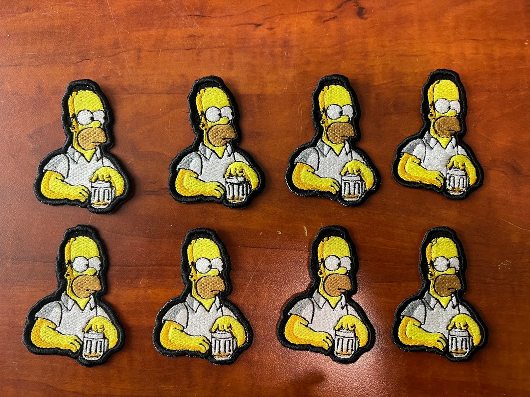 Homer Simpson Iron on Patch - Etsy