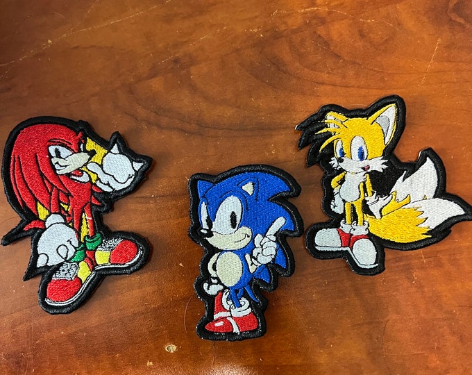 Sonic Embroidered Patch Videogame Character - Etsy