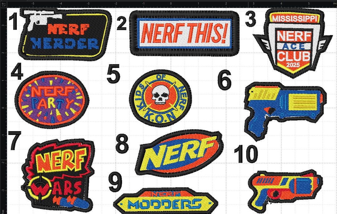 Nerf Iron on Patches - Etsy