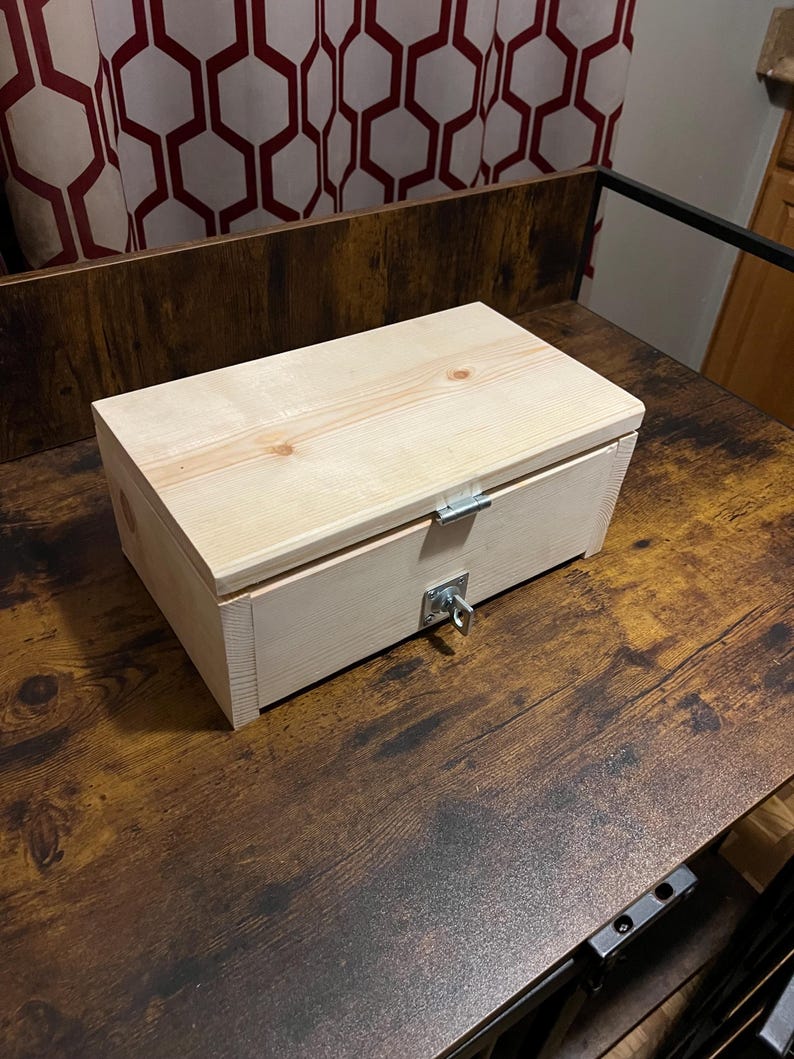 Wooden Lock Box. - Etsy