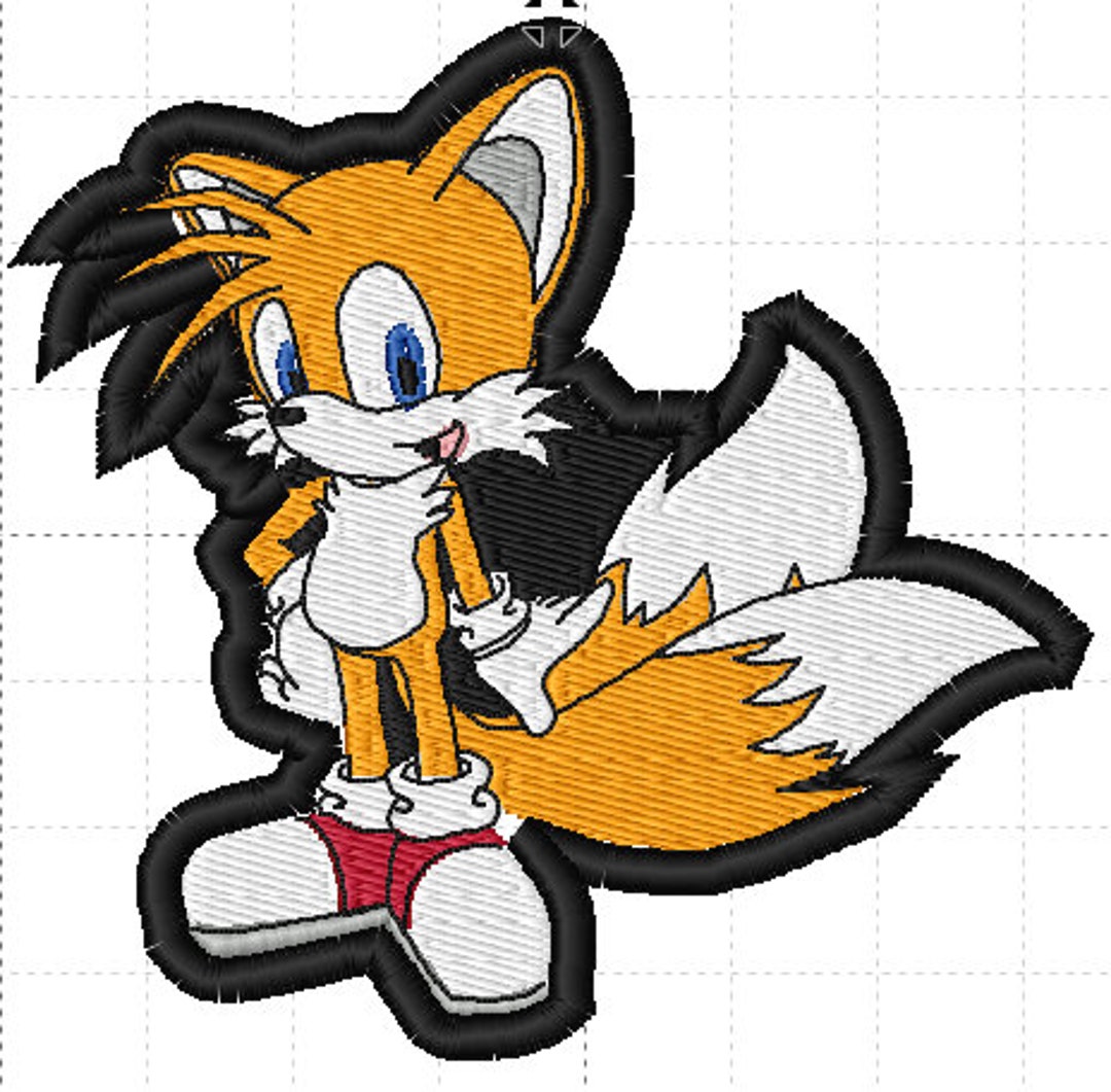 Tails Embroidery Digital File - Etsy