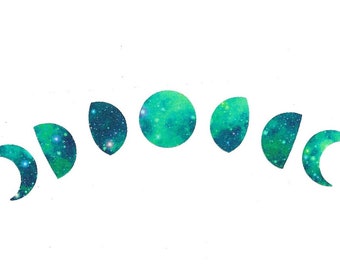 Moon Phases Decal - Etsy