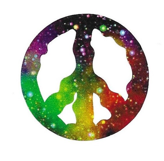 Peace Decal Wavy Peace Sign Decal Wavy Peace Sign Wavy - Etsy