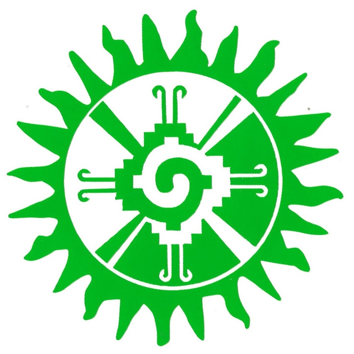 Hunab Ku Decal the One God Decal Mayan Sun Decal | Etsy