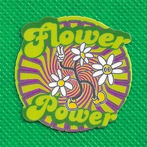 Flower Power Sticker, Hippie Sticker, Daisy Sticker, Hippy Sticker ...