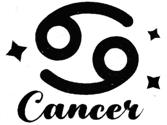Cancer Symbol Decal Cancer Decal Astrology Decal Astrology - Etsy
