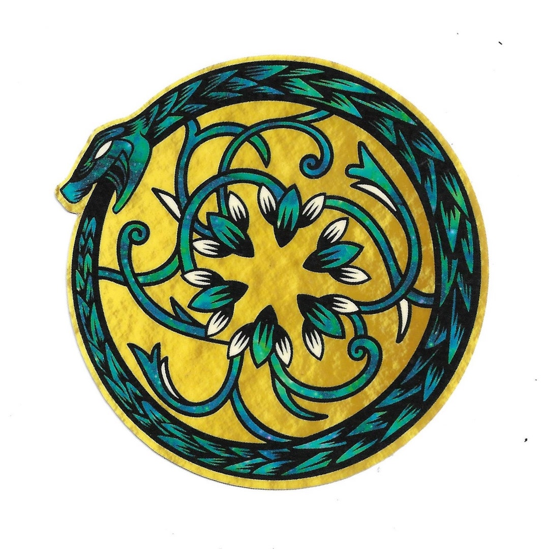 Ouroboros Sticker: Laminated Infinity Snake Decal - Etsy