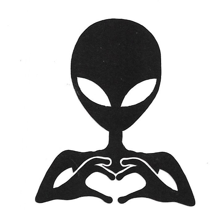 Alien Decal Alien Decals Love Alien Love Decal Love Alien | Etsy