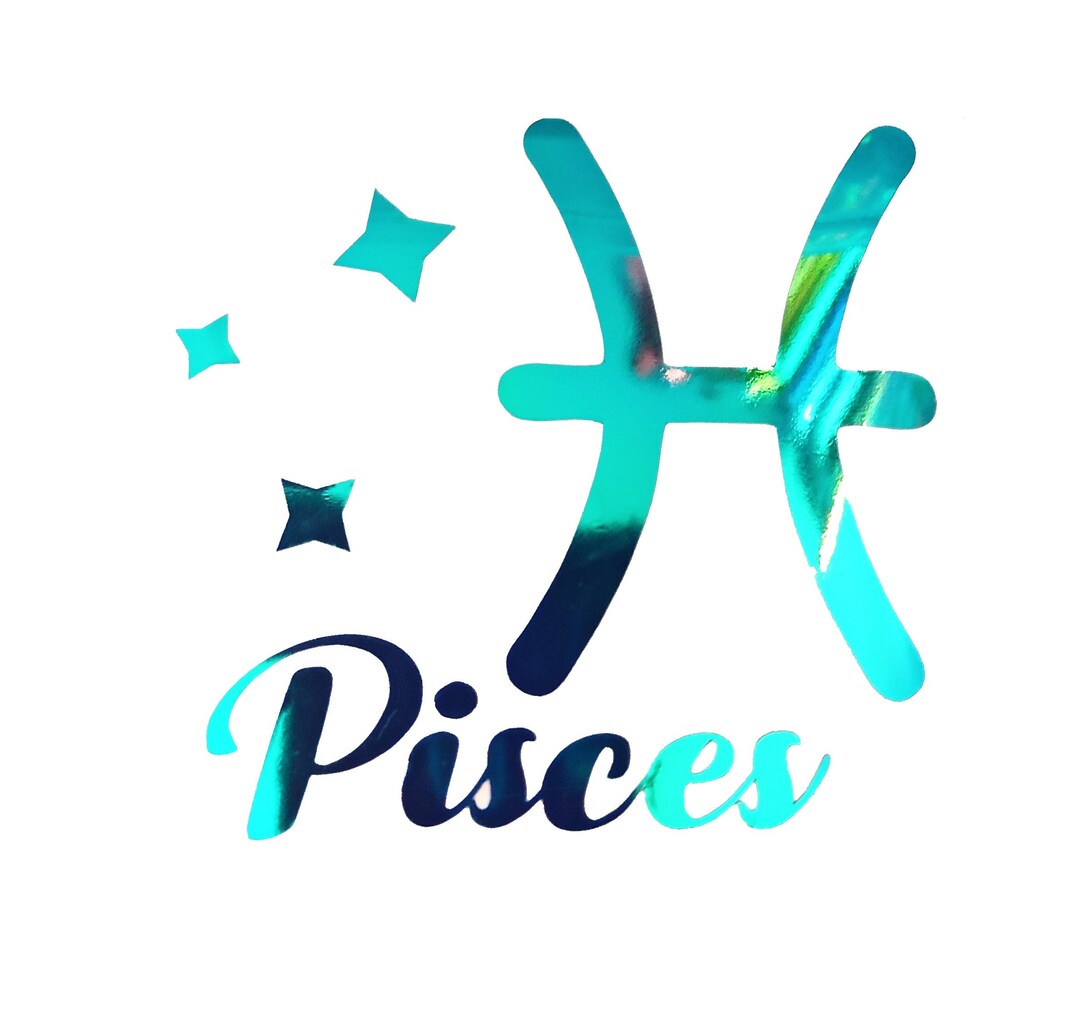 Pisces Zodiac Decal: Glossy Car Sticker - Etsy