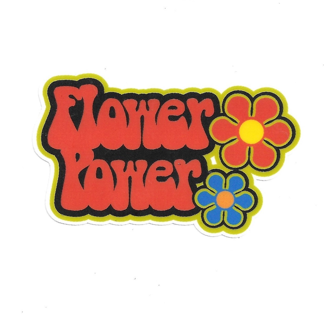 Flower Power sticker Hippie Sticker Daisy Sticker Hippy | Etsy