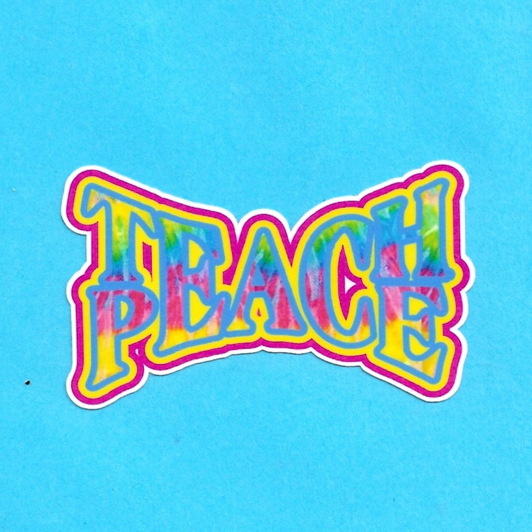 Teach Peace Sticker, Hippie Stuff, Peace Sticker, Hippie Sticker ...
