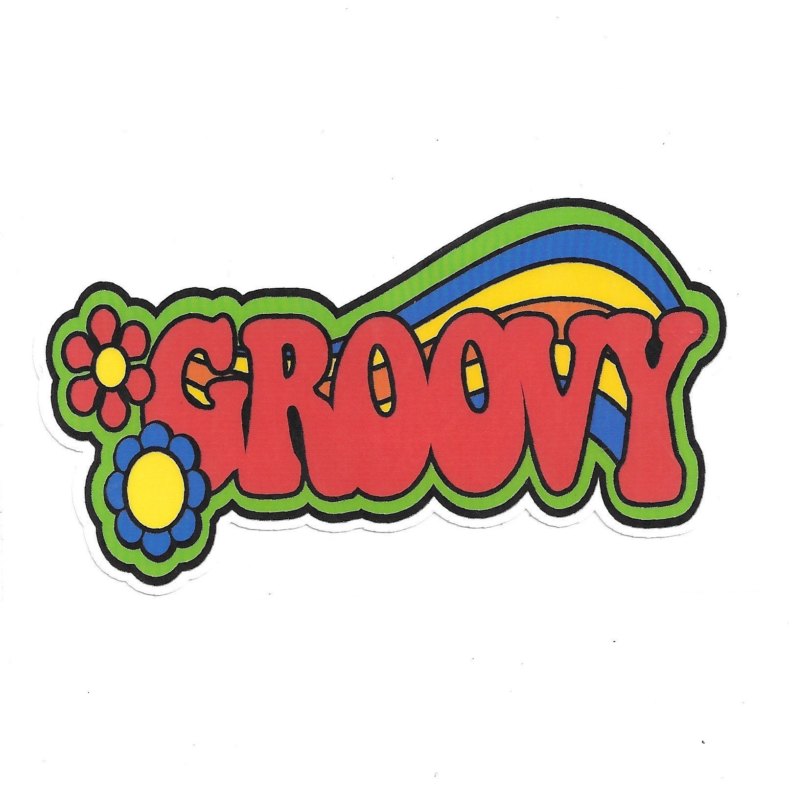 Groovy sticker Hippie stickers hippie sticker sticker deals | Etsy