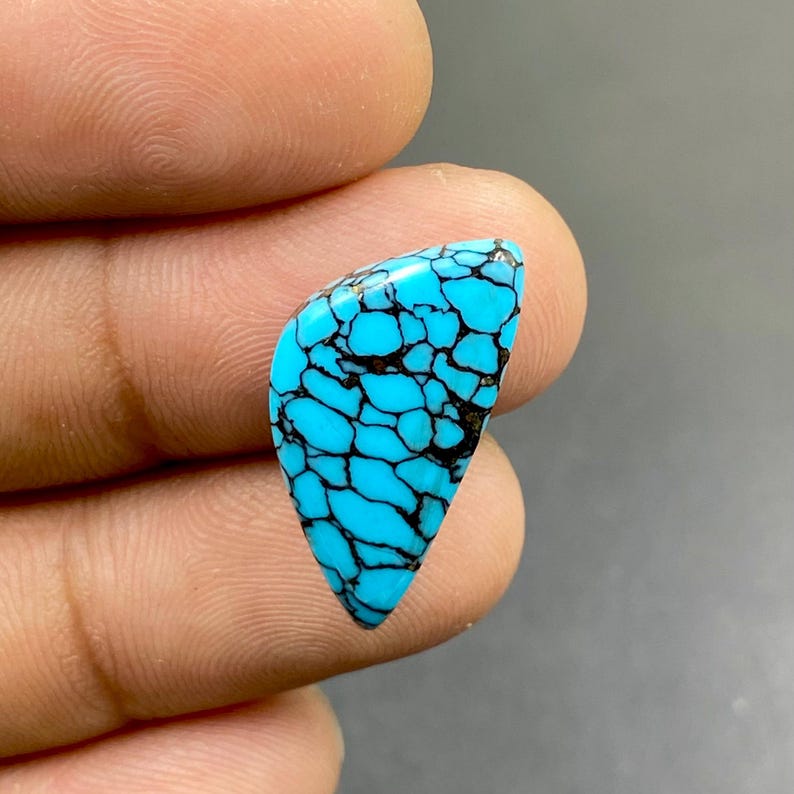 Blue Mohave Copper Turquoise Cabochon, Arizona Mohave Turquoise ...