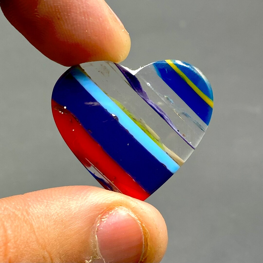 Californian Surfite Cabochon, Cornish Surfite Gemstone, Heart Shape ...