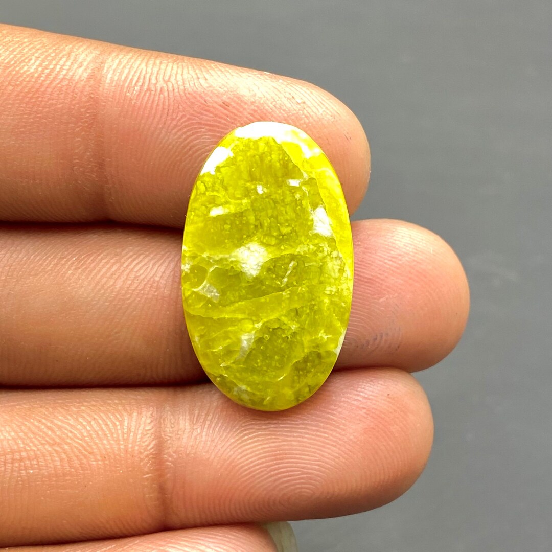 Beautiful Lizardite Cabochon, Oval Shape Gemstone, Natural Lizardite ...