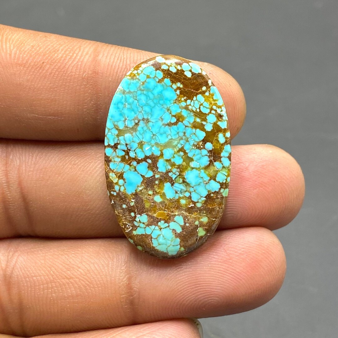 100% Natural Number Eight Turquoise Cabochon, Nevada Number 8 Turquoise ...